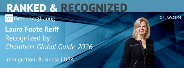 Greenberg Traurig Shareholder Laura Foote Reiff Recognized by Chambers ...